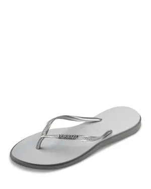 Havaianas Slim Point Flip Flop Sandals - Steel Grey