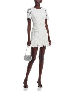 MILLY Garden Lace Mini Dress