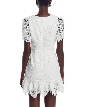 MILLY Garden Lace Mini Dress