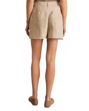 REISS Ashby Linen Shorts - Neutral