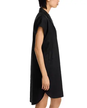 Eileen Fisher Linen Notch Collar Dress