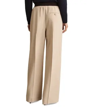 REISS Wide Leg Trousers - Neutral