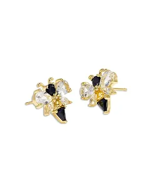 Kendra Scott Bee Stud Earrings - Black/gold