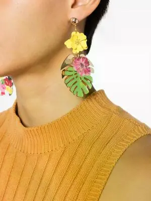 AMIR SLAMA Floral Appliqué Jewelry Set