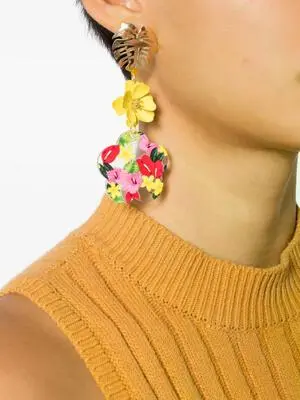 AMIR SLAMA Floral Appliqué Jewelry Set