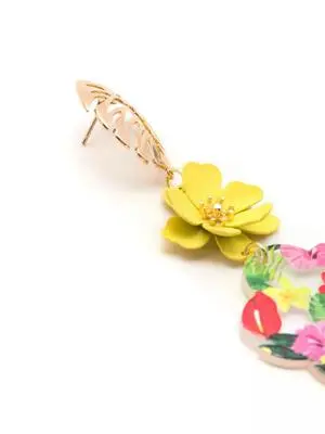 AMIR SLAMA Floral Appliqué Jewelry Set