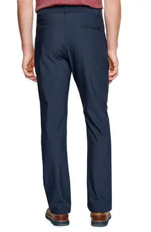 Johnston & Murphy Xc4 Performance Flat Front Pants - Blue