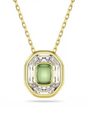 SWAROVSKI Chroma Octagonal Cut Pendant - Green