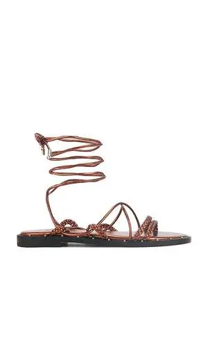 Schutz Antonia Sandal - Brown Rose