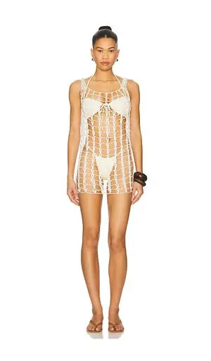 House Of Harlow 1960 X Neeka Beaded Mini Dress - Ivory