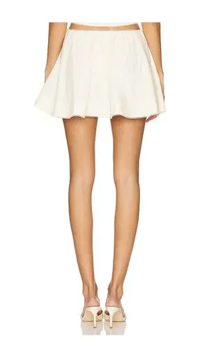 NIA Amanda Scalloped Skort - Ivory