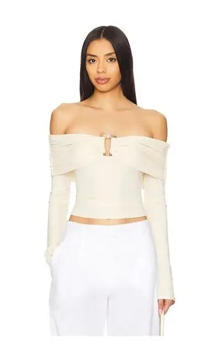 House Of Harlow 1960 Bentley Top - Cloud White