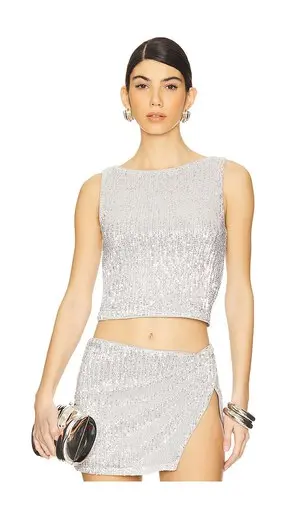 LOVERS AND FRIENDS Selma Top - Silver