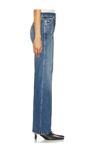 AMO Georgia Split Flare Jeans - Blue