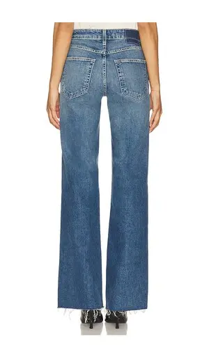 AMO Georgia Split Flare Jeans - Blue
