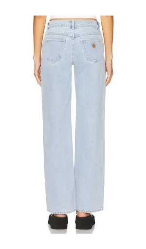 Abrand Denim Wide Leg Denim Jeans - Blue