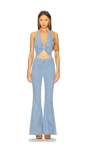 Retrofete Kairi Denim Jumpsuit - Blue