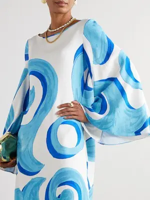 Themis Z Urania Open-back Printed Maxi Dress