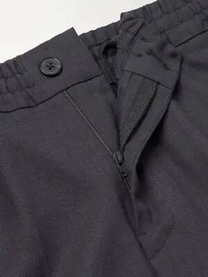 Zegna Straight-leg Linen-twill Trousers - Blue