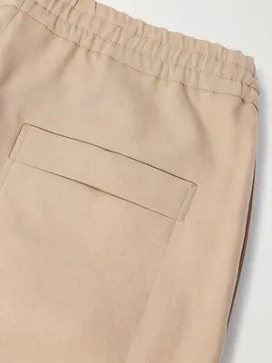 Zegna Straight-leg Linen Shorts - Neutrals