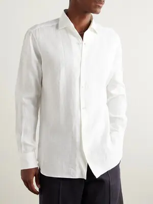 Zegna Oasi Linen Shirt - White