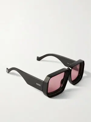 Loewe Signature Mask Acetate Sunglasses - Black