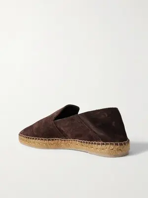 CastaÑer Parker Collapsible-heel Suede Espadrilles - Brown