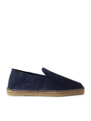 CastaÑer Parker Collapsible-heel Suede Espadrilles - Blue