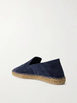 CastaÑer Parker Collapsible-heel Suede Espadrilles - Blue