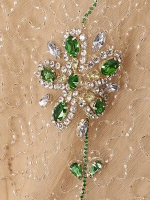 GEORGES HOBEIKA Bead And Crystal-embellished Gown