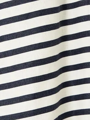 Faithfull The Brand Julia Striped Linen Mini Dress - Blue