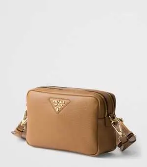 Prada Small Leather Cross-body Bag - Brown