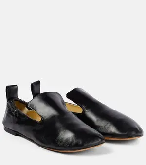 Proenza Schouler Glove Leather Flats - Black