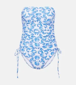 Melissa Odabash Sydney Printed One-piece Swimsuit - Blue