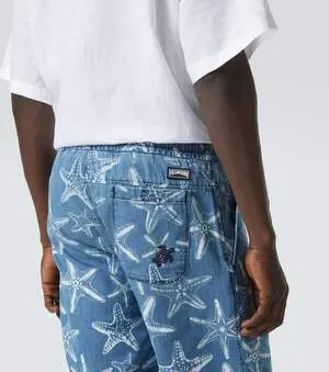 Vilebrequin Printed Denim Bermuda Shorts