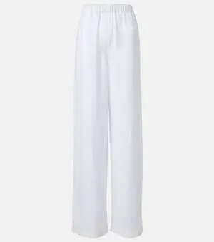 Loro Piana Valerio High-rise Wide-leg Pants - White