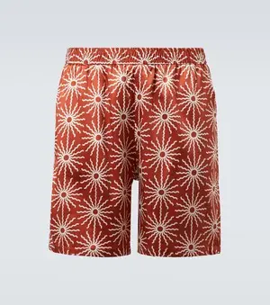 Frescobol Carioca Frescobol Carioca Palma Printed Shorts Orange