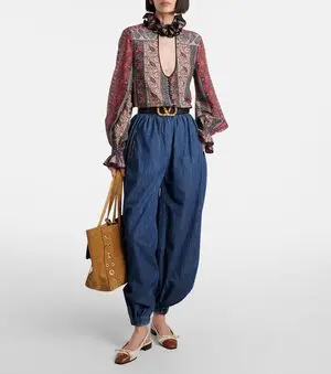 Valentino Garavani Paisley Cotton Muslin Blouse - Multicoloured