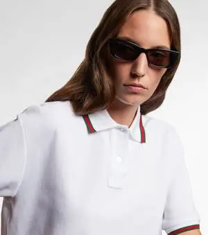 Gucci Rectangular Sunglasses With Logo