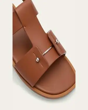 CHRISTIAN LOUBOUTIN Chambeliss Leather Sandals - Brown