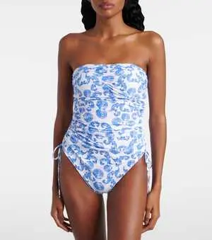 Melissa Odabash Sydney Printed One-piece Swimsuit - Blue