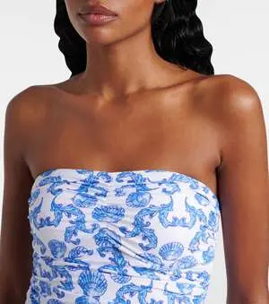 Melissa Odabash Sydney Printed One-piece Swimsuit - Blue