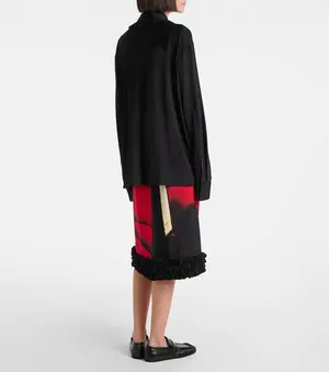 JIL SANDER Ruffled Viscose Blouse