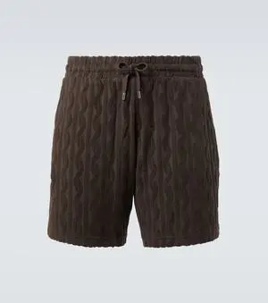 Frescobol Carioca Augusto Cotton Jacquard Shorts