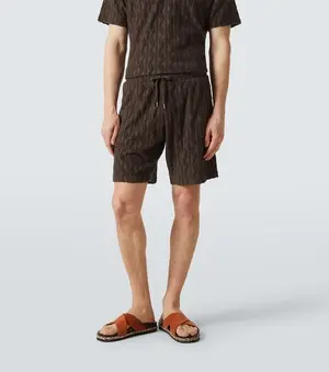 Frescobol Carioca Augusto Cotton Jacquard Shorts