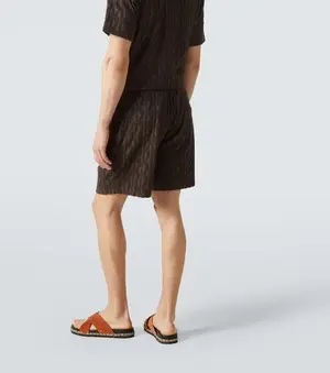 Frescobol Carioca Augusto Cotton Jacquard Shorts