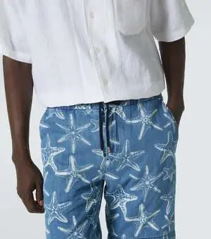 Vilebrequin Printed Denim Bermuda Shorts
