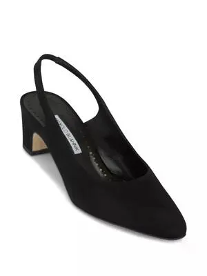 Manolo Blahnik 50mm Leather Pumps