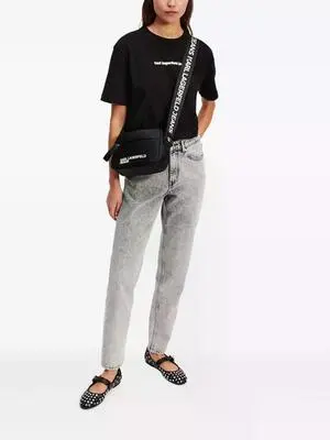Karl Lagerfeld High-rise Mom Jeans - Grey
