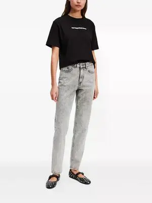 Karl Lagerfeld High-rise Mom Jeans - Grey